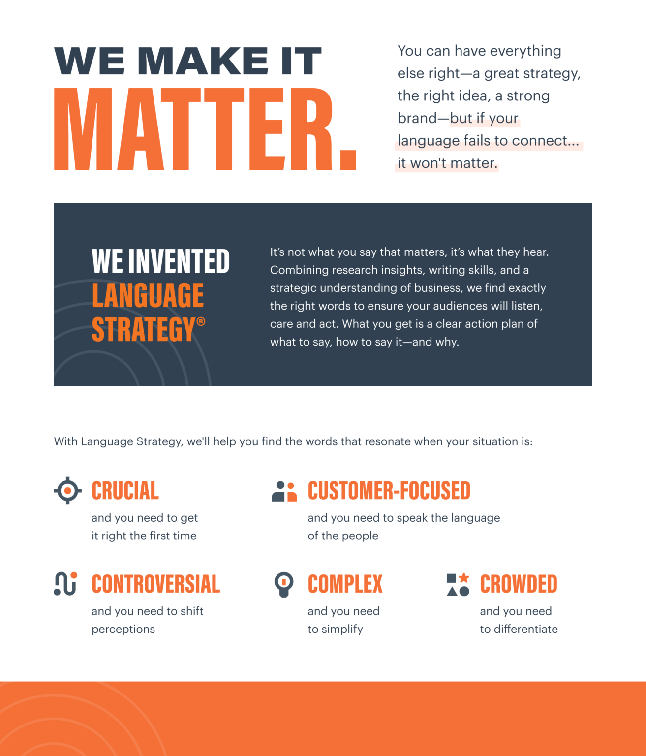 Maslansky Info Sheet - maslansky+partners